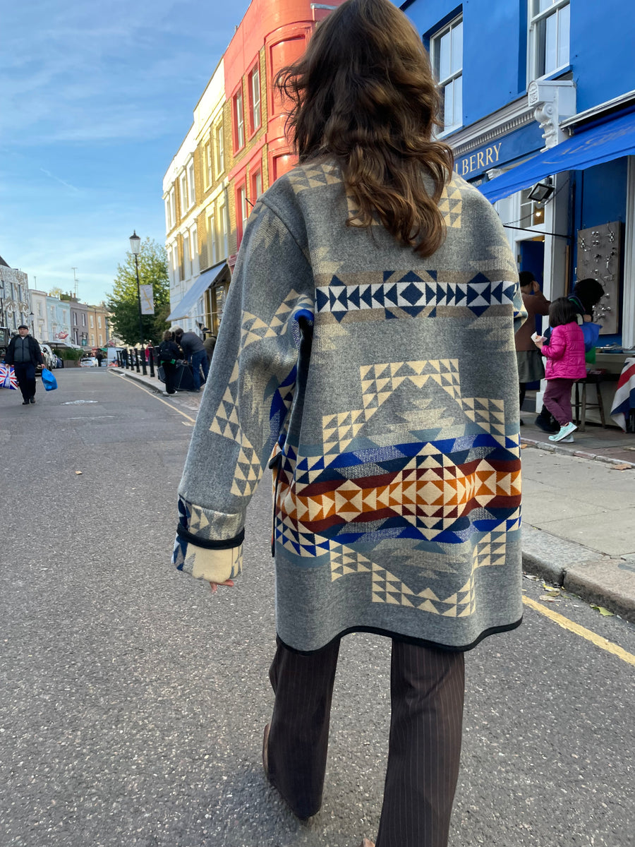 Jessie Western Oversize blanket coat